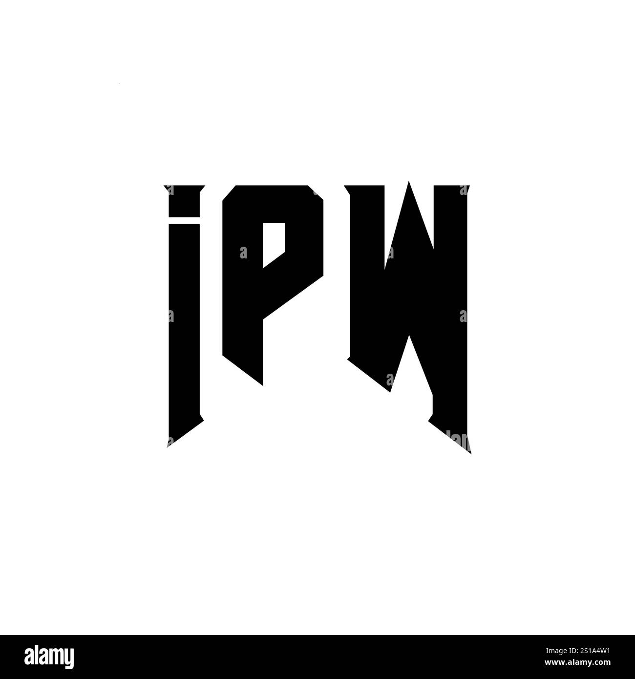 IPW letter logo design for technology company. IPW logo design black ...