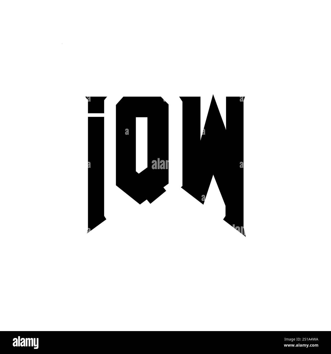 Iqw logo design hi-res stock photography and images - Alamy