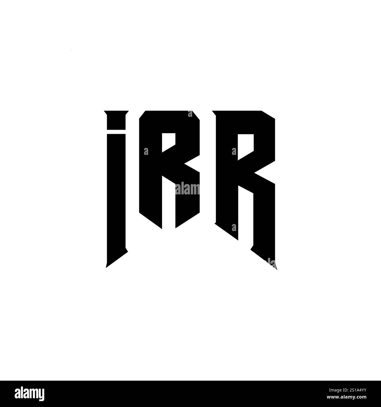 Irr Letter Logo Design For Technology Company Irr Logo Design Black And White Color Combination