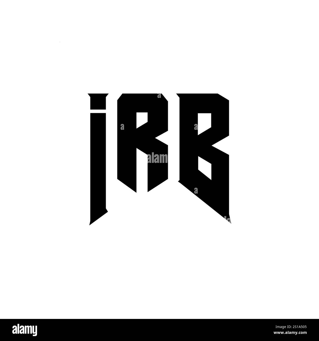 IRB letter logo design for technology company. IRB logo design black ...