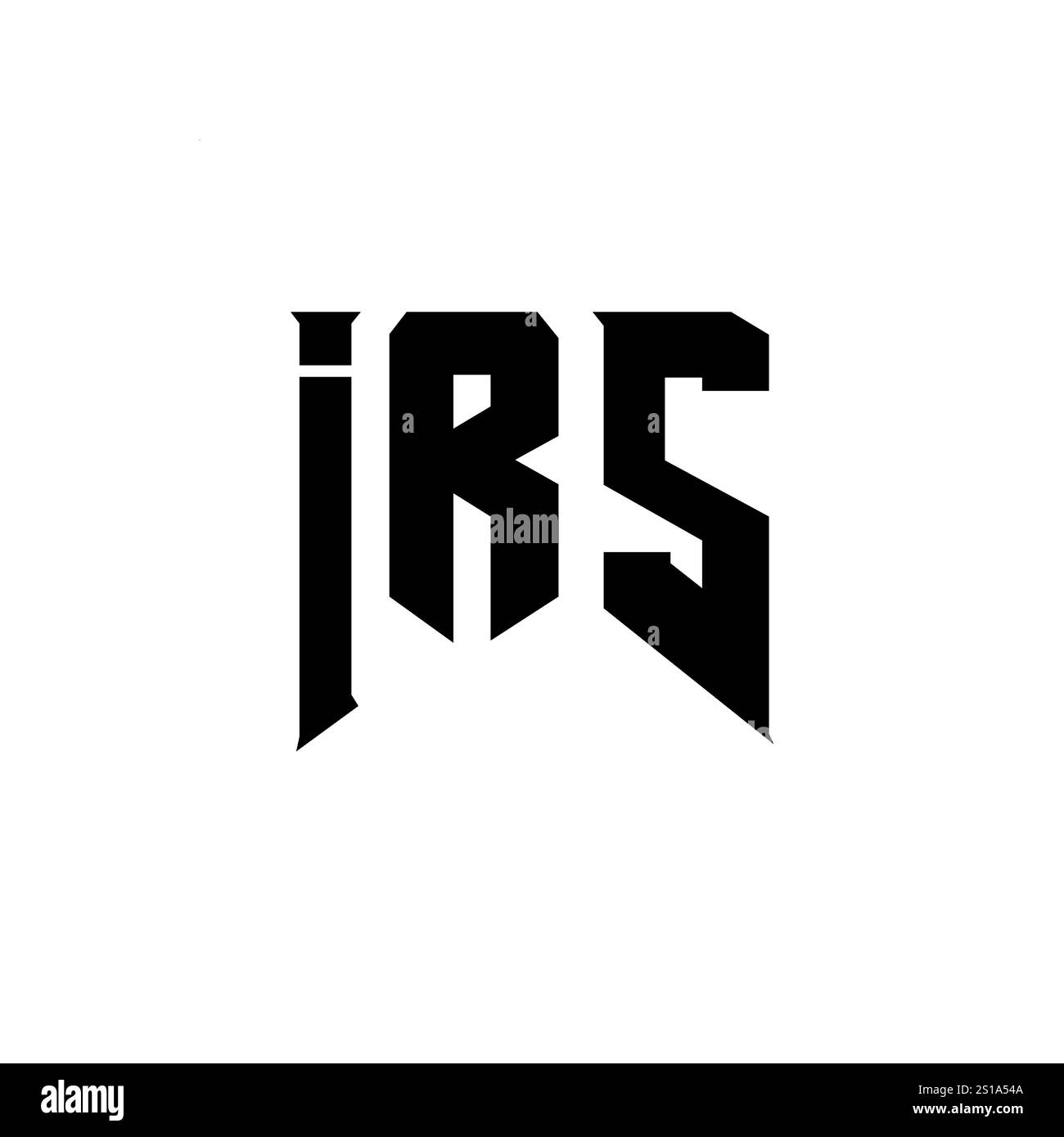 IRS letter logo design for technology company. IRS logo design black ...