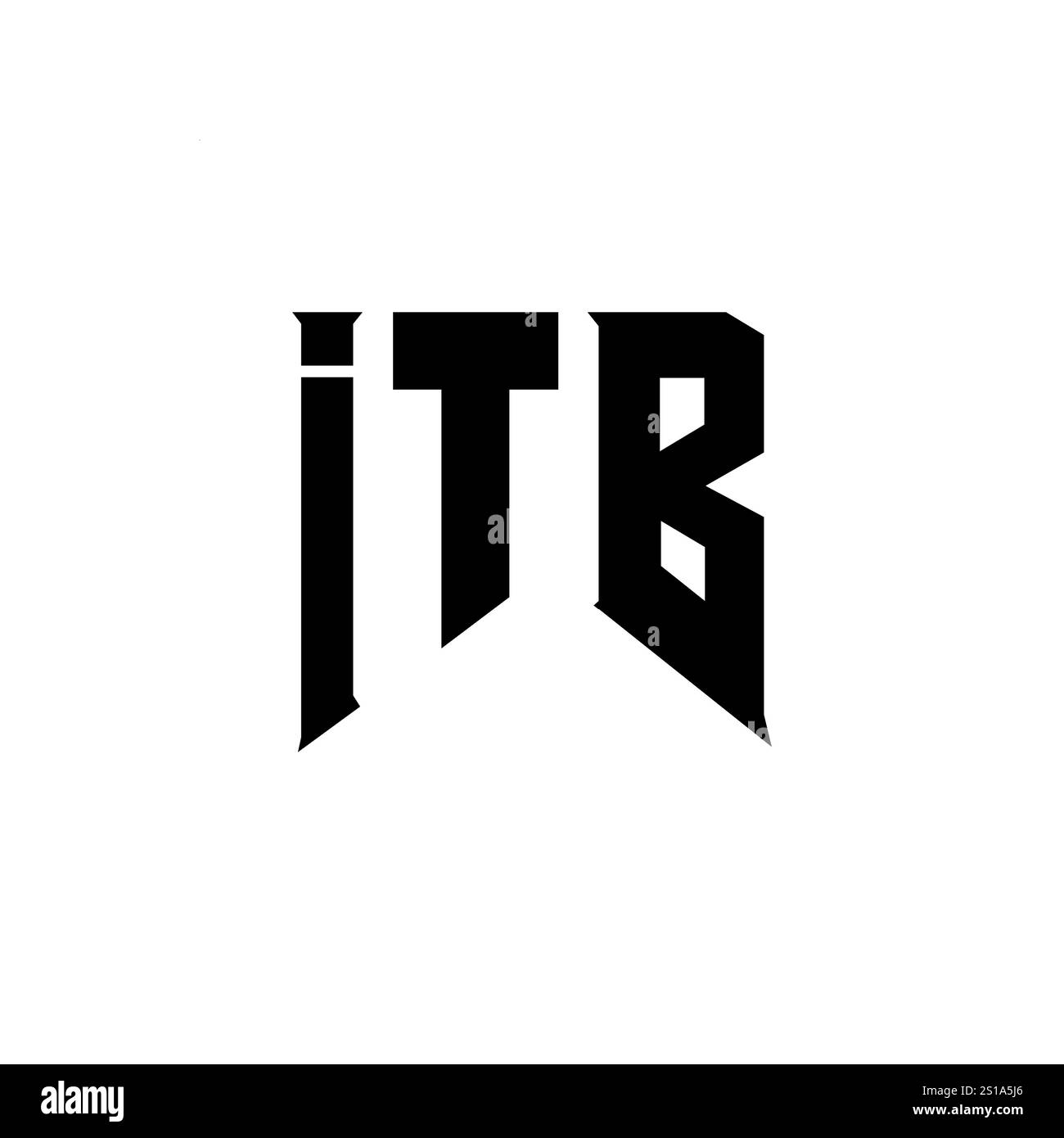 ITB letter logo design for technology company. ITB logo design black ...