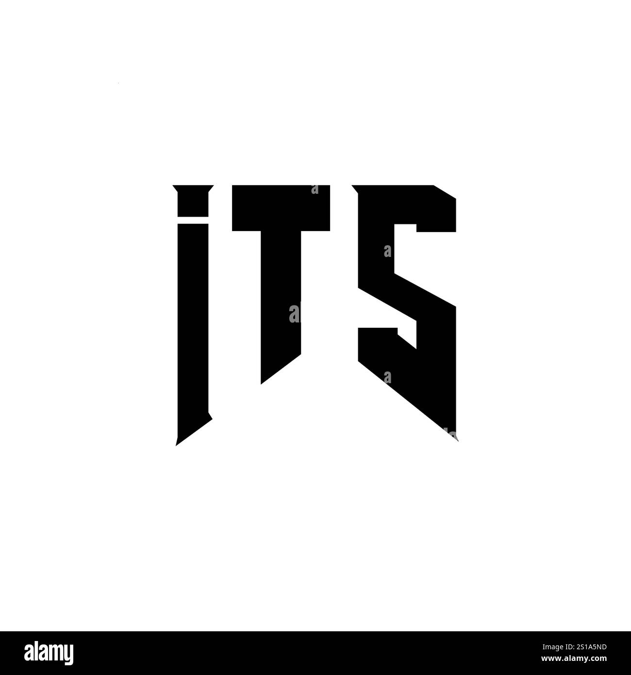 ITS letter logo design for technology company. ITS logo design black ...
