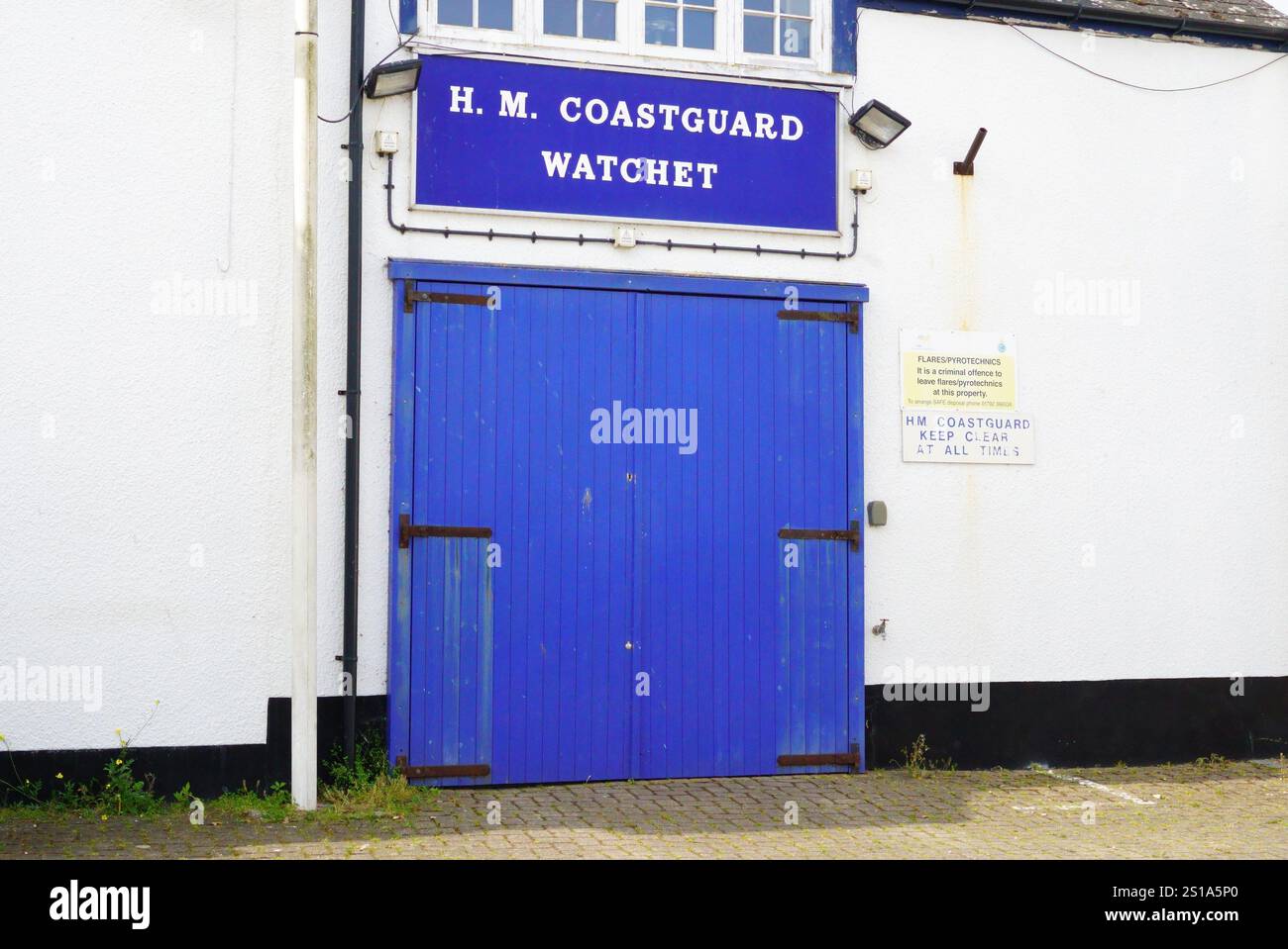 HM Coastguard Station, Watchet, Somerset, England, UK Stock Photo - Alamy