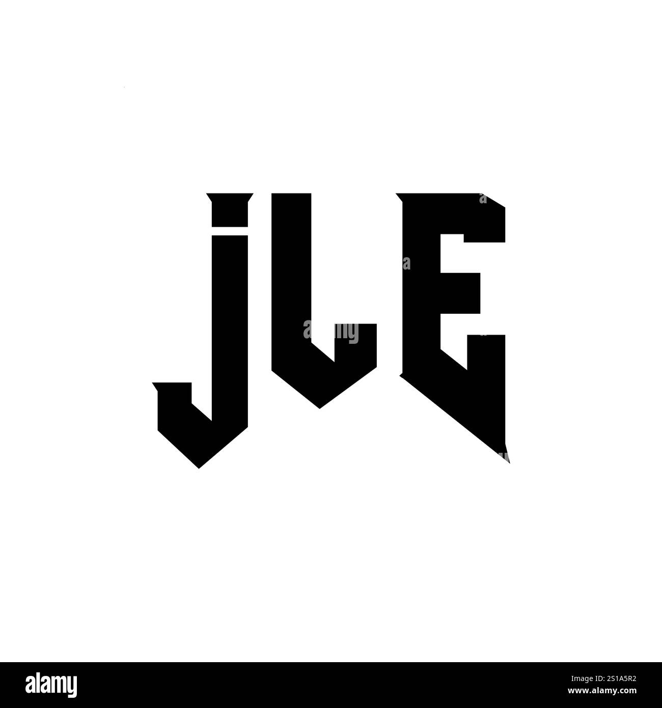 JLE letter logo design for technology company. JLE logo design black ...