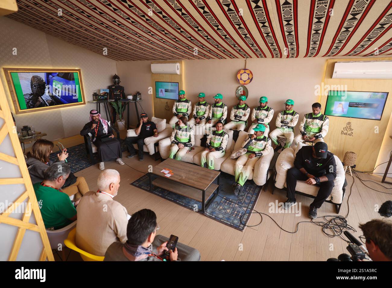 Bisha, Arabie Saoudite. 02nd Jan, 2025. Saudi Next Gen press conference ...