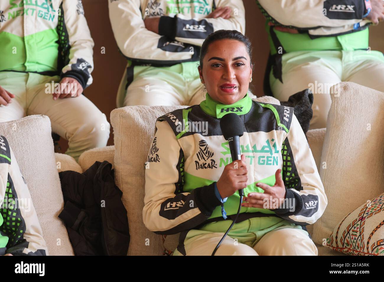 Bisha, Arabie Saoudite. 02nd Jan, 2025. Saudi Next Gen press conference ...