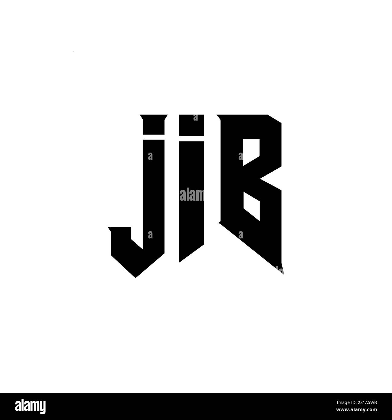 JIB letter logo design for technology company. JIB logo design black ...