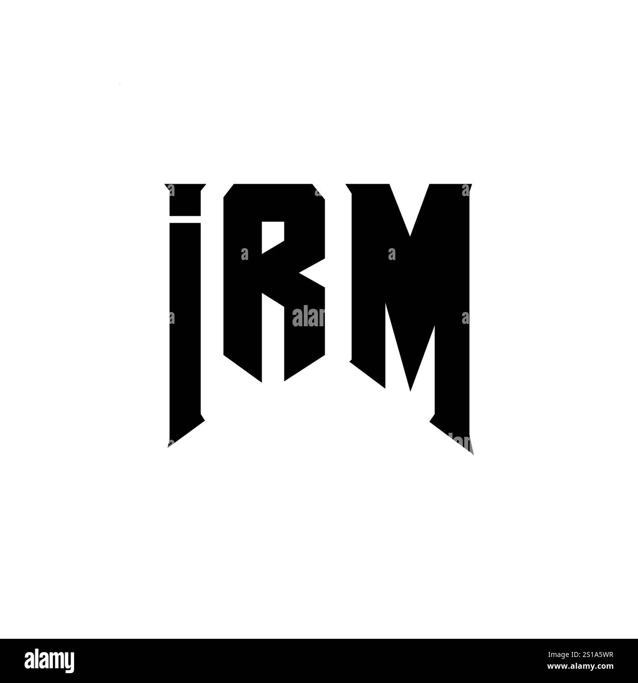 IRM letter logo design for technology company. IRM logo design black ...