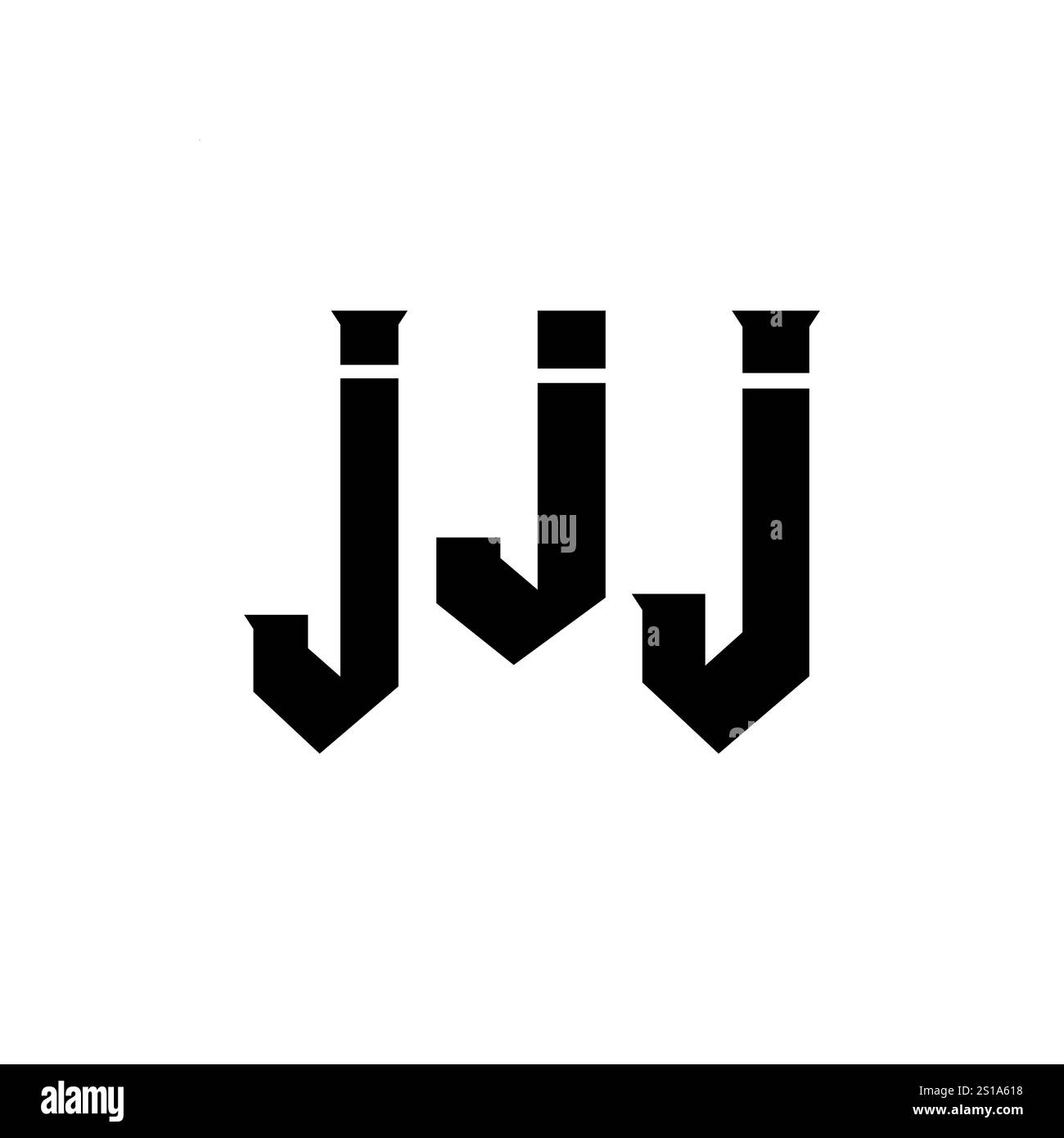 JJJ letter logo design for technology company. JJJ logo design black ...