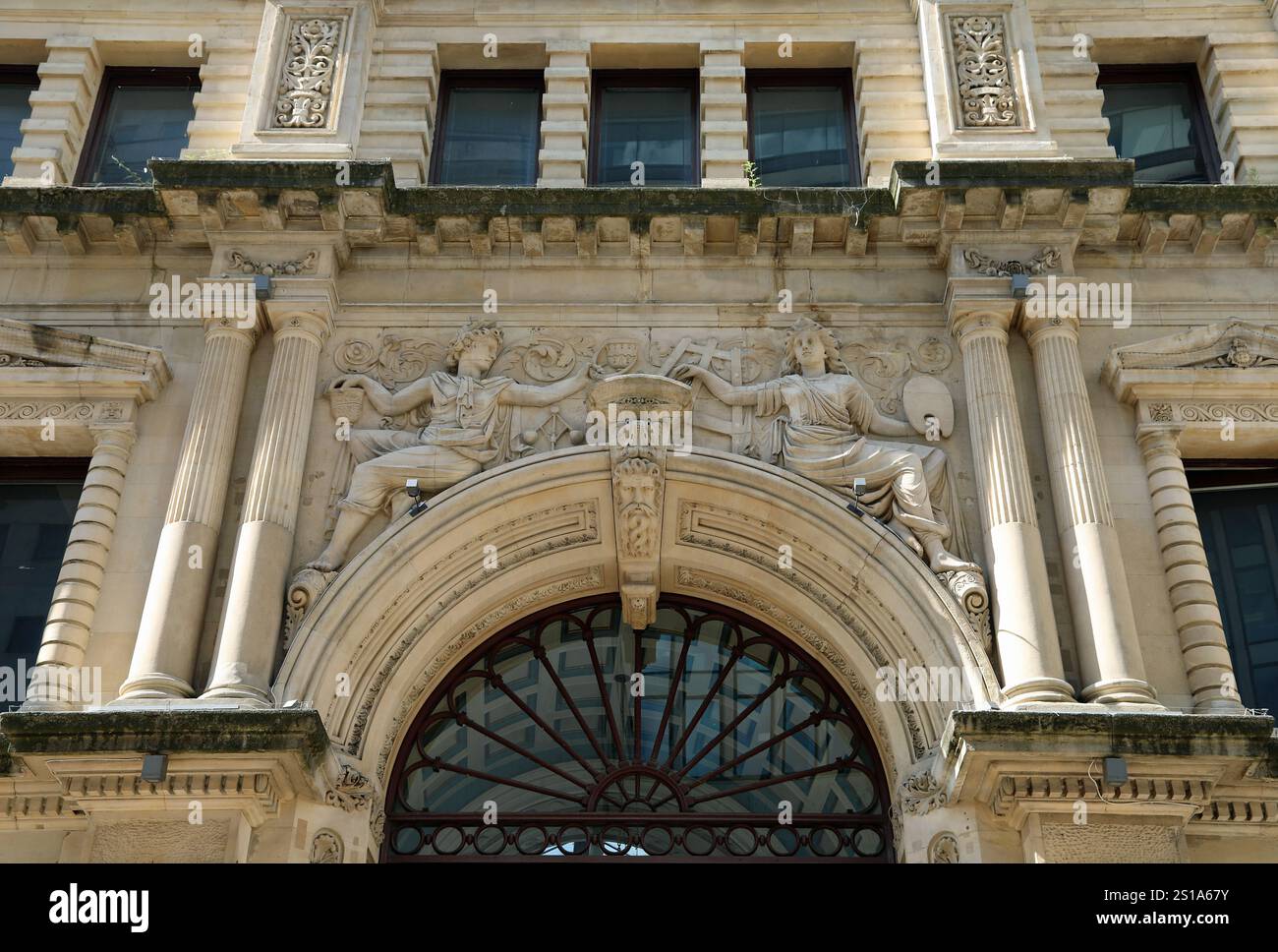 Temple Row entrance to the iconic Great Western Arcade in Birmingham ...