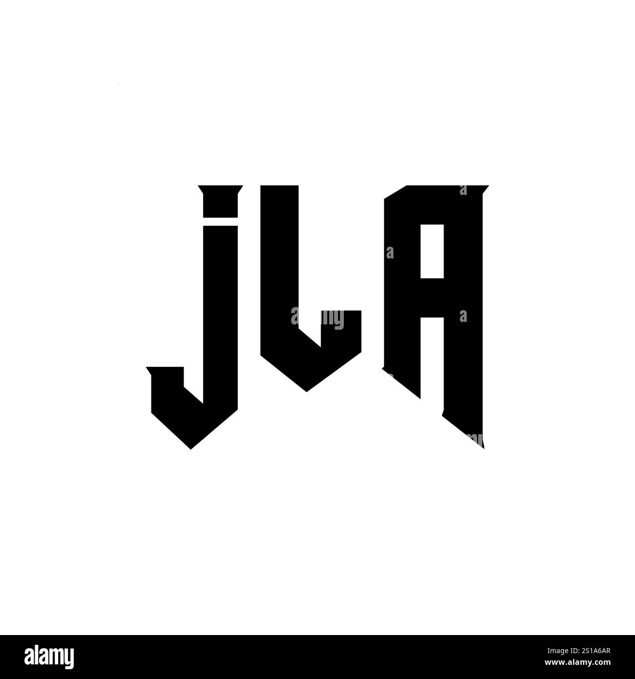 JLA letter logo design for technology company. JLA logo design black ...