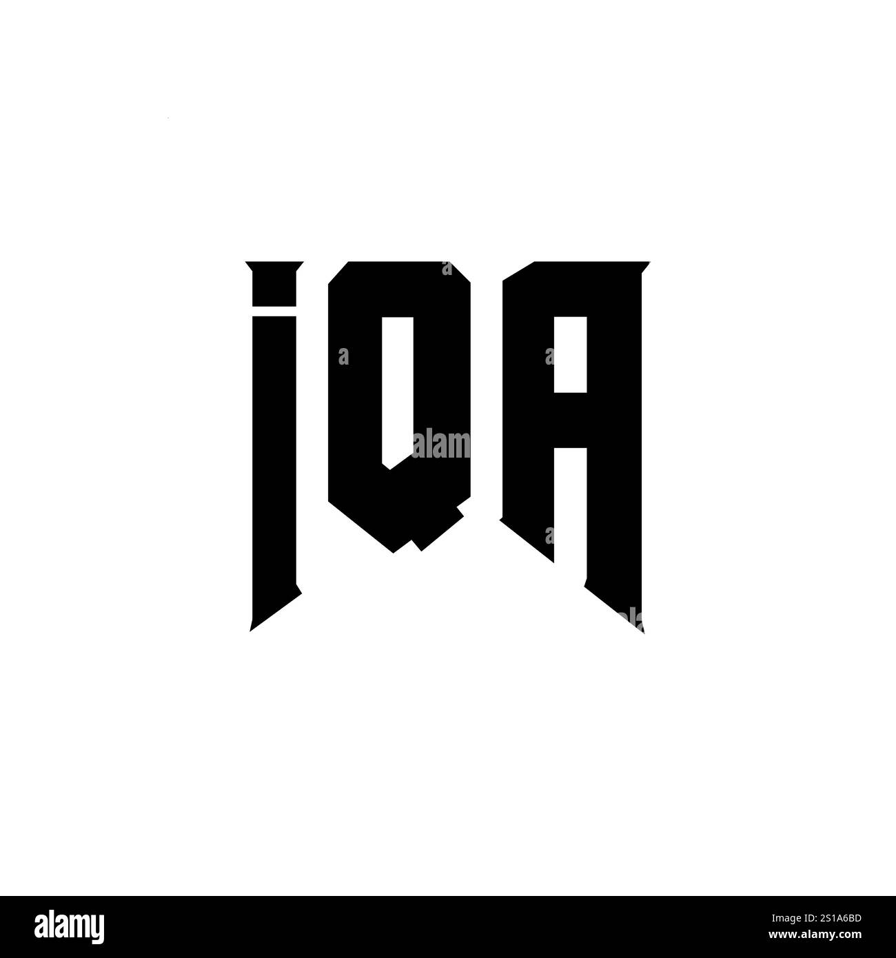 IQA letter logo design for technology company. IQA logo design black ...