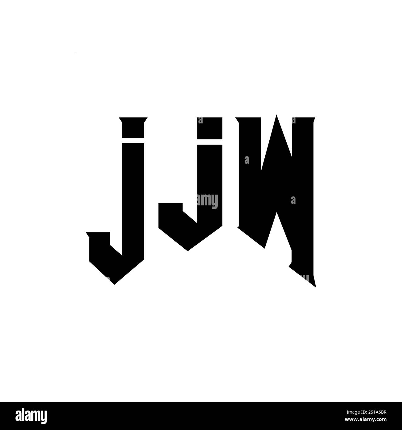 Jjw logo design Stock Vector Images - Alamy