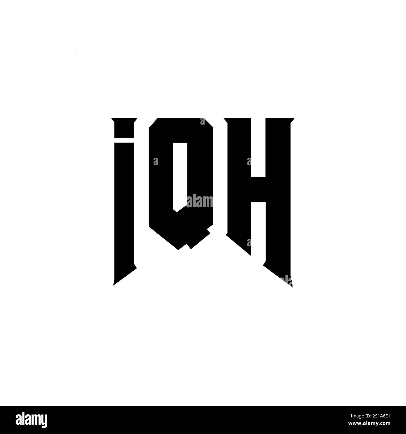 Iqh logo design hi-res stock photography and images - Alamy