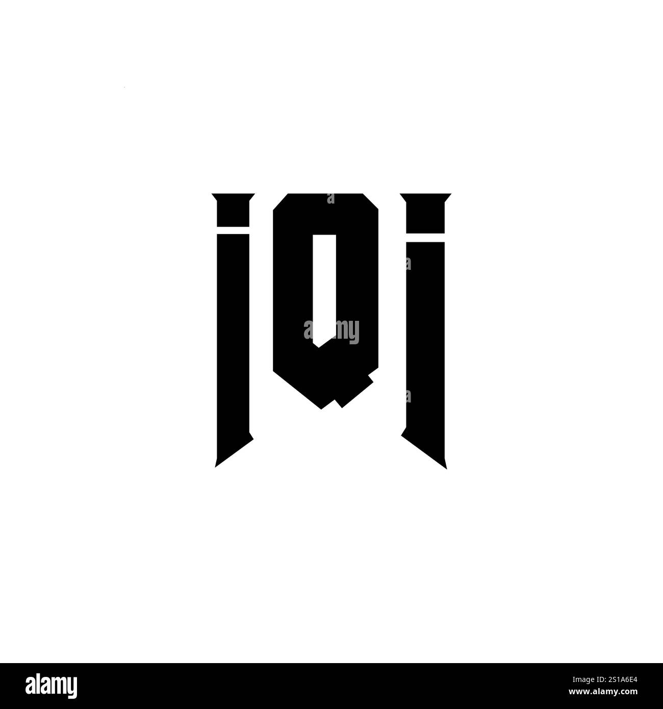 IQI letter logo design for technology company. IQI logo design black ...