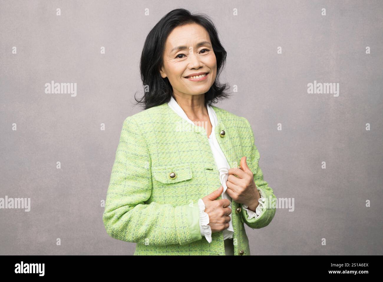 Kang Ae-sim poses for a portrait to promote the second season of "Squid ...