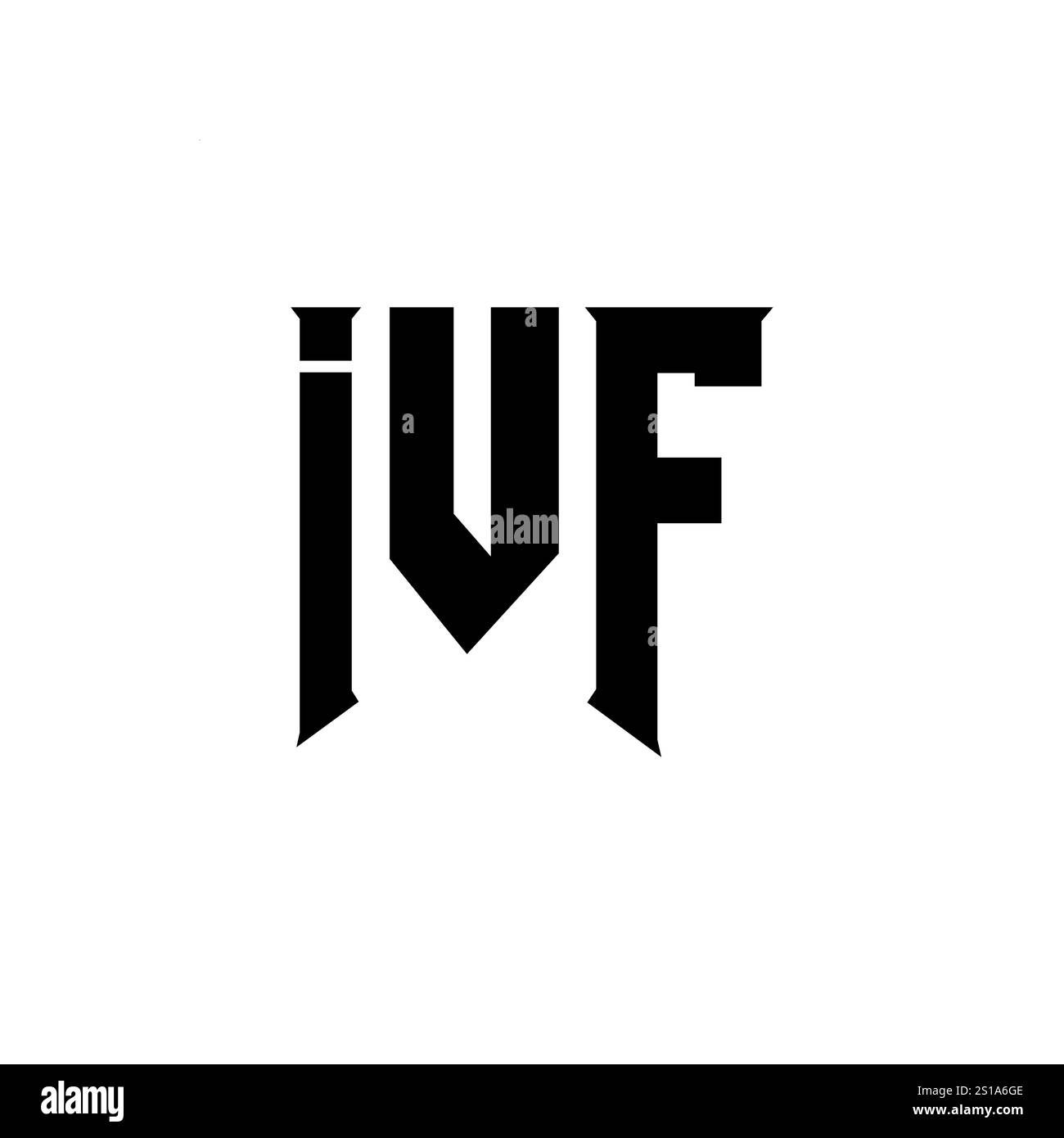 IVF letter logo design for technology company. IVF logo design black ...