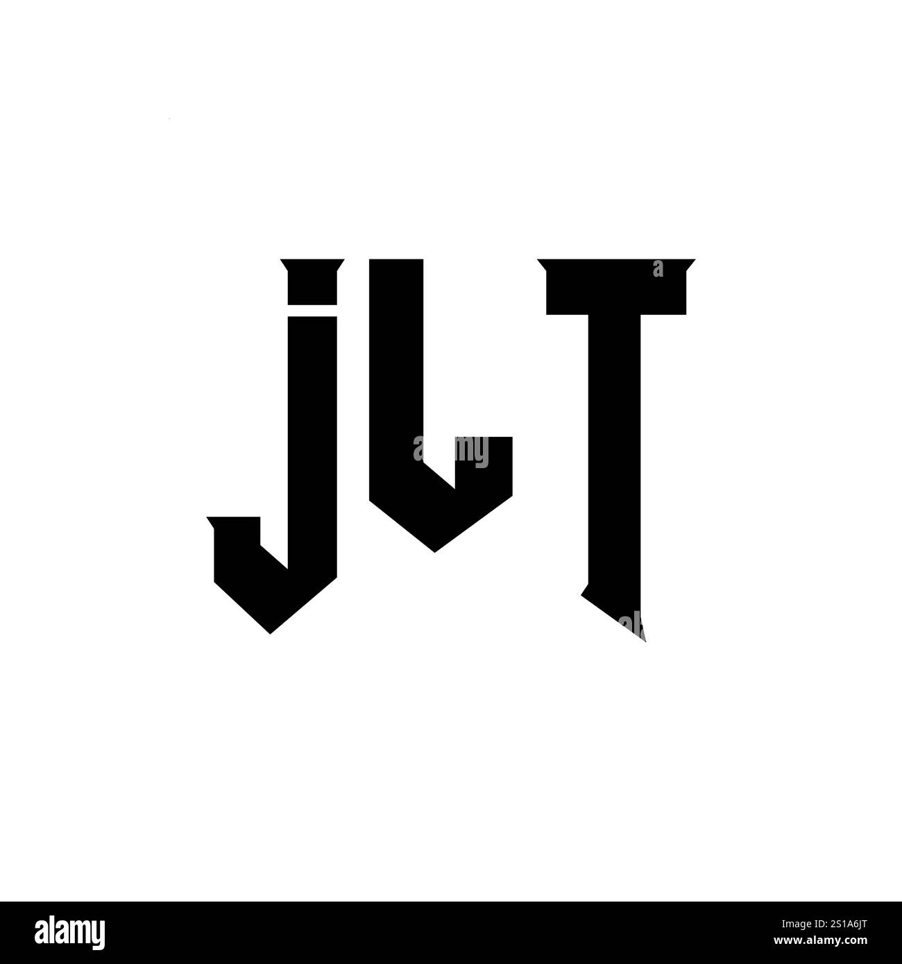 JLT letter logo design for technology company. JLT logo design black and white color combination ...