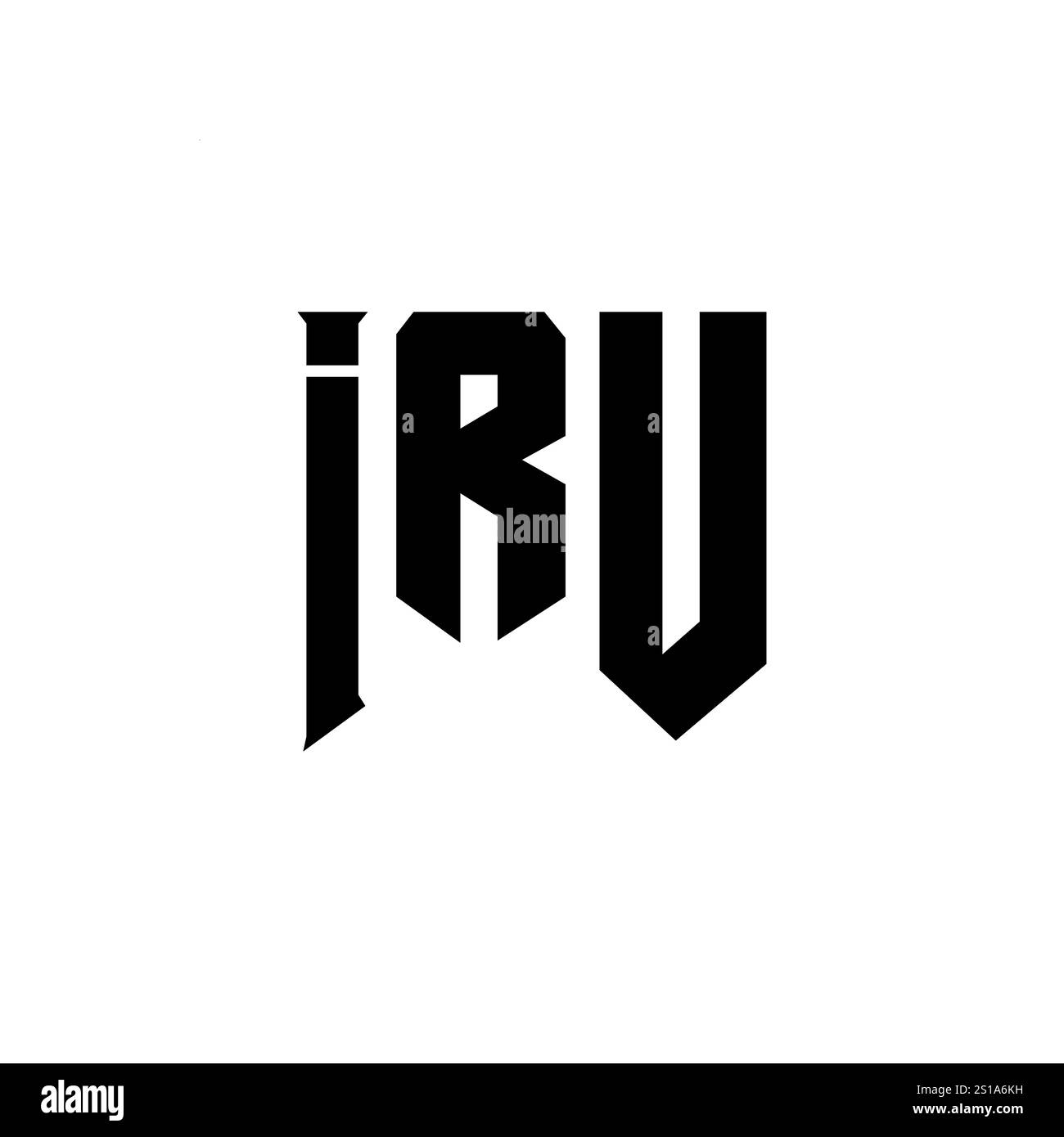 IRU letter logo design for technology company. IRU logo design black ...
