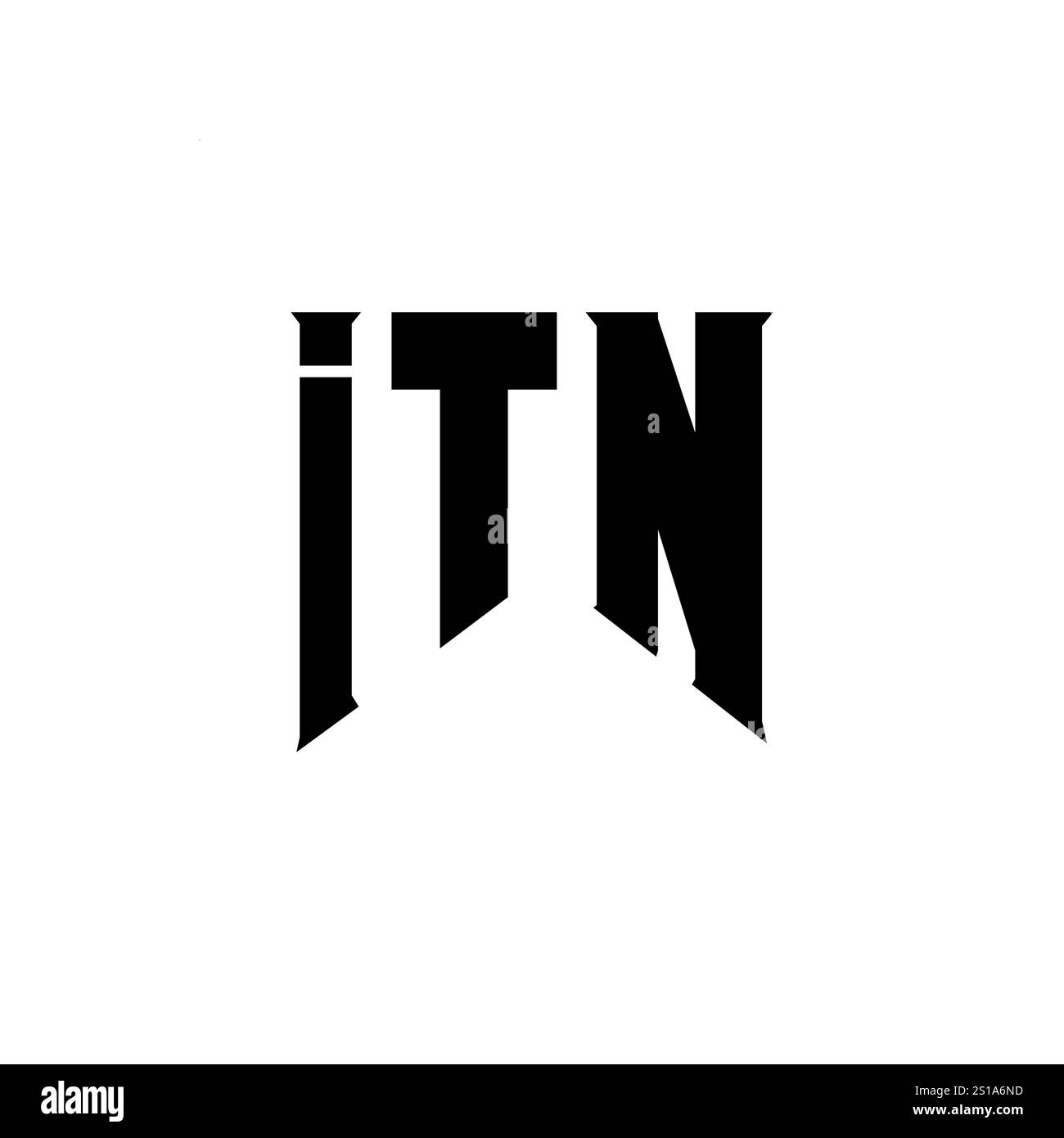 ITN letter logo design for technology company. ITN logo design black ...