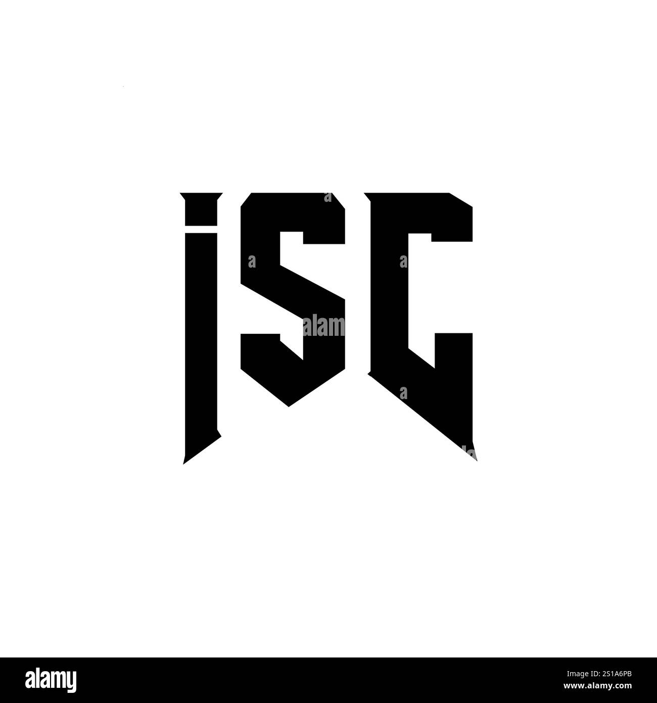 ISC letter logo design for technology company. ISC logo design black ...