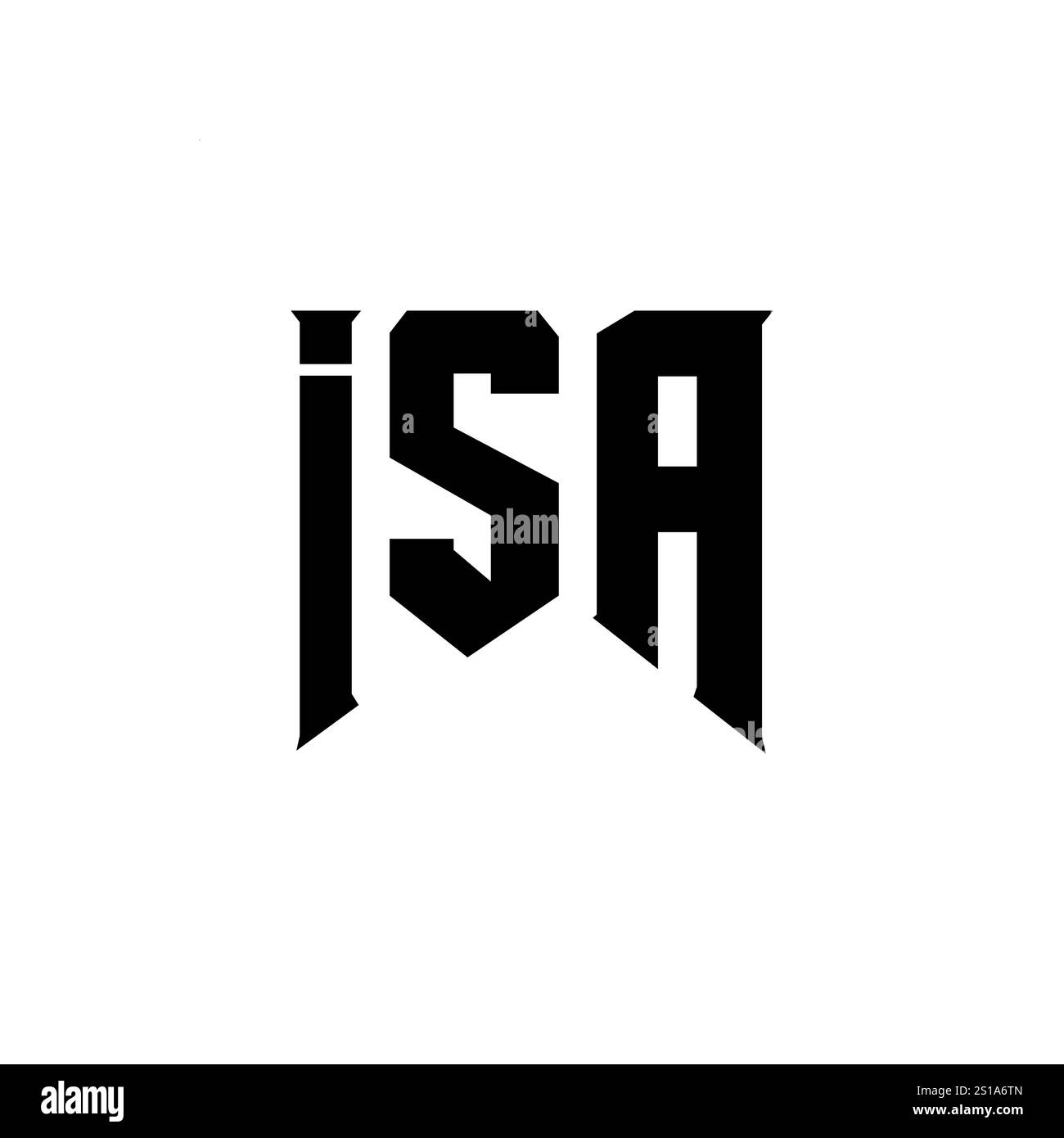 ISA letter logo design for technology company. ISA logo design black ...
