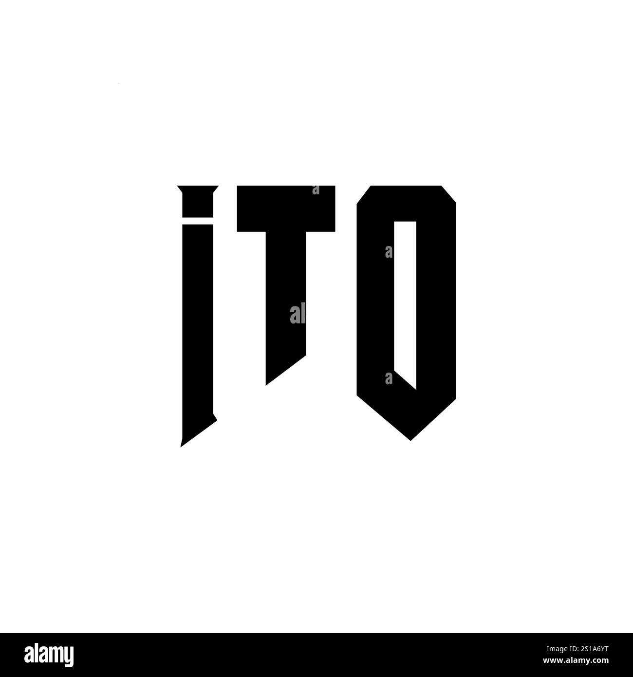 ITO letter logo design for technology company. ITO logo design black ...