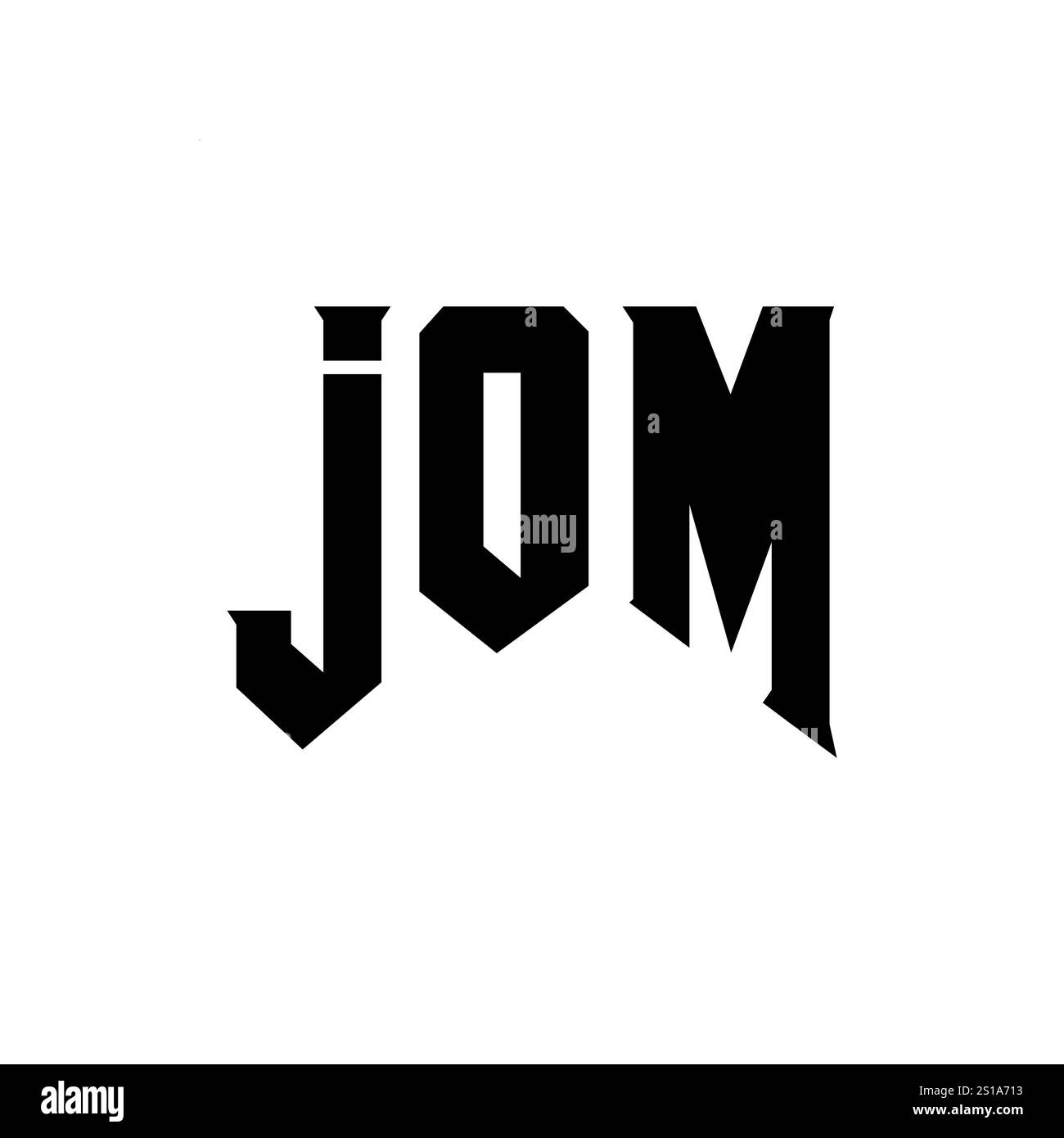 JOM letter logo design for technology company. JOM logo design black ...