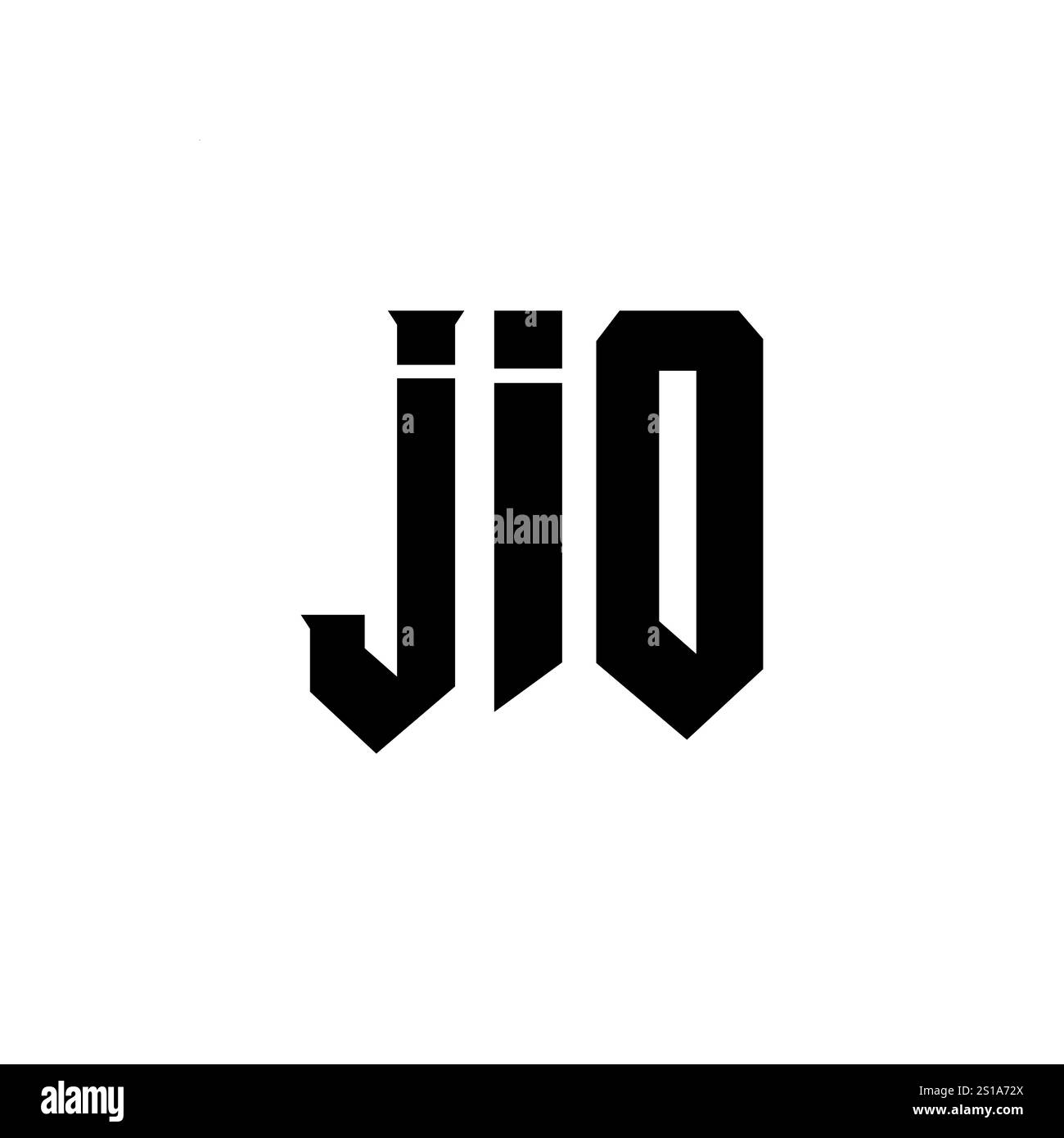 JIO letter logo design for technology company. JIO logo design black ...