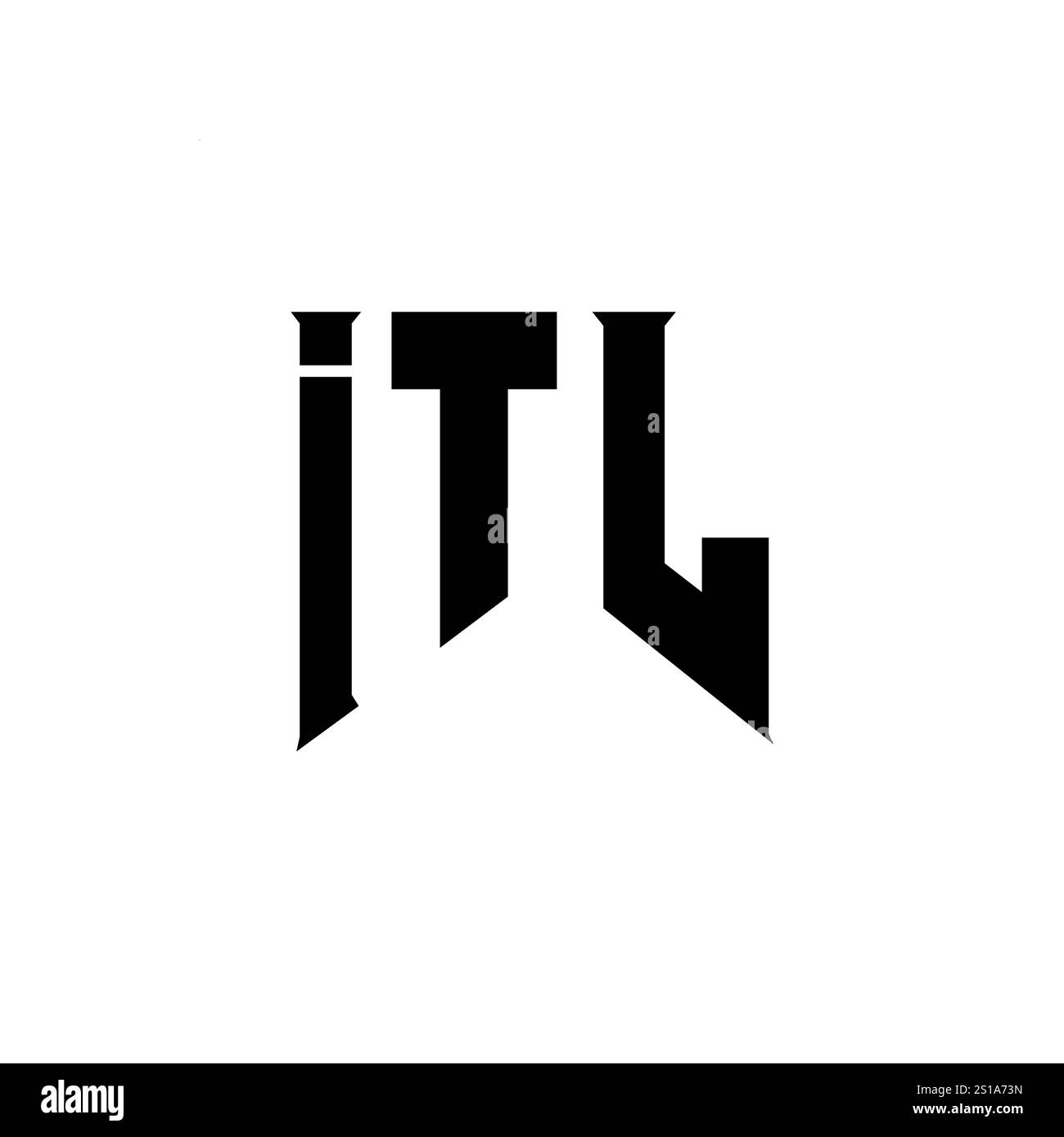 ITL letter logo design for technology company. ITL logo design black ...