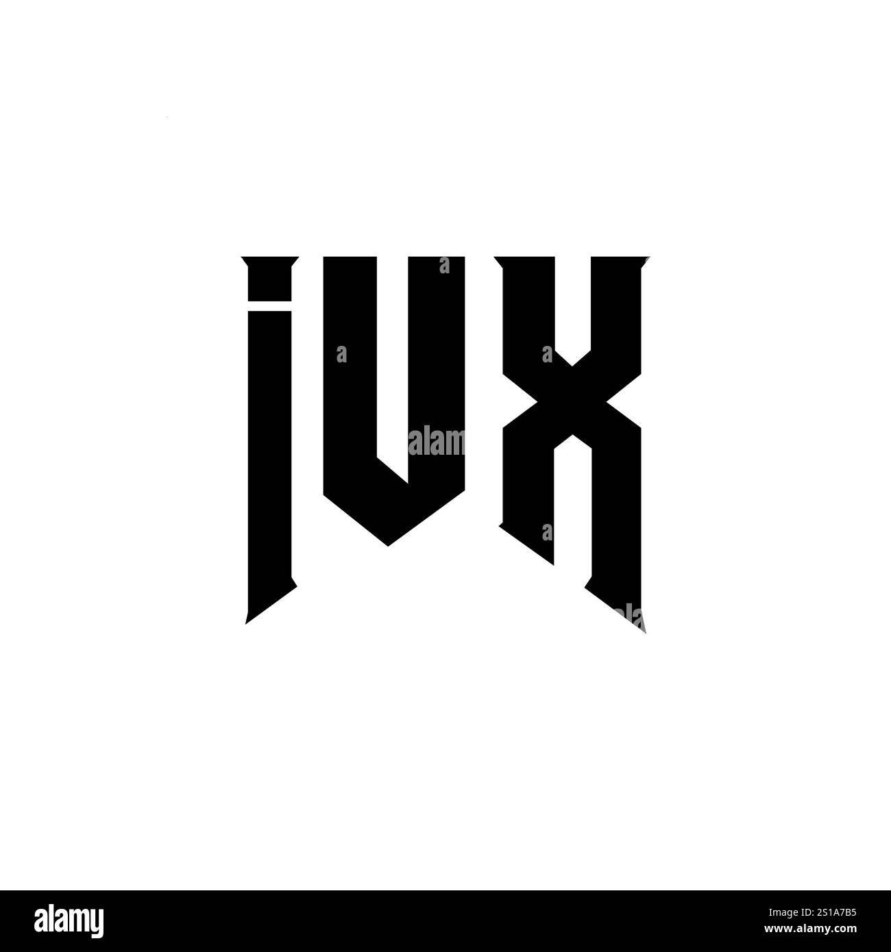 IUX letter logo design for technology company. IUX logo design black ...