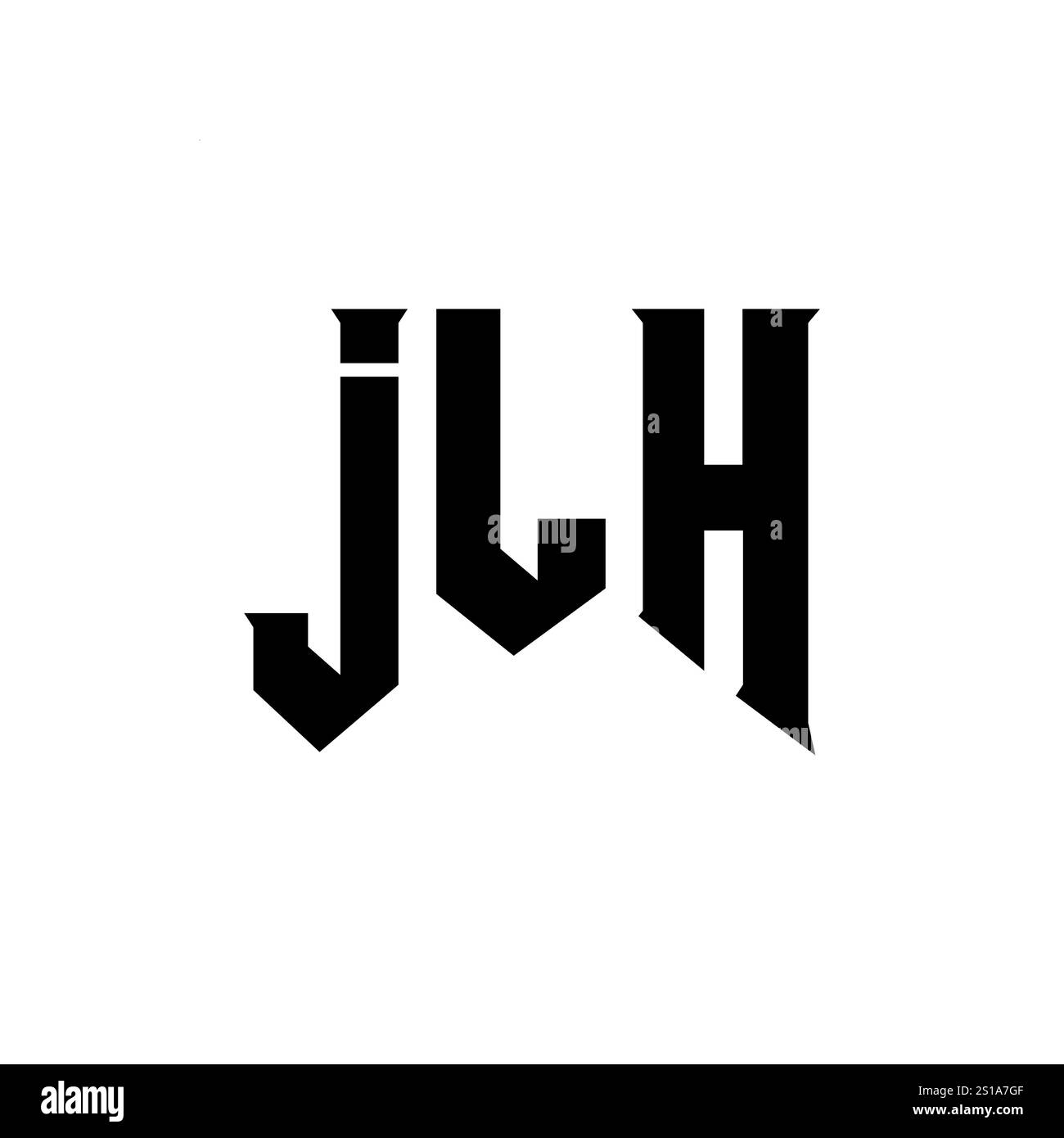 Jlh logo design hi-res stock photography and images - Alamy