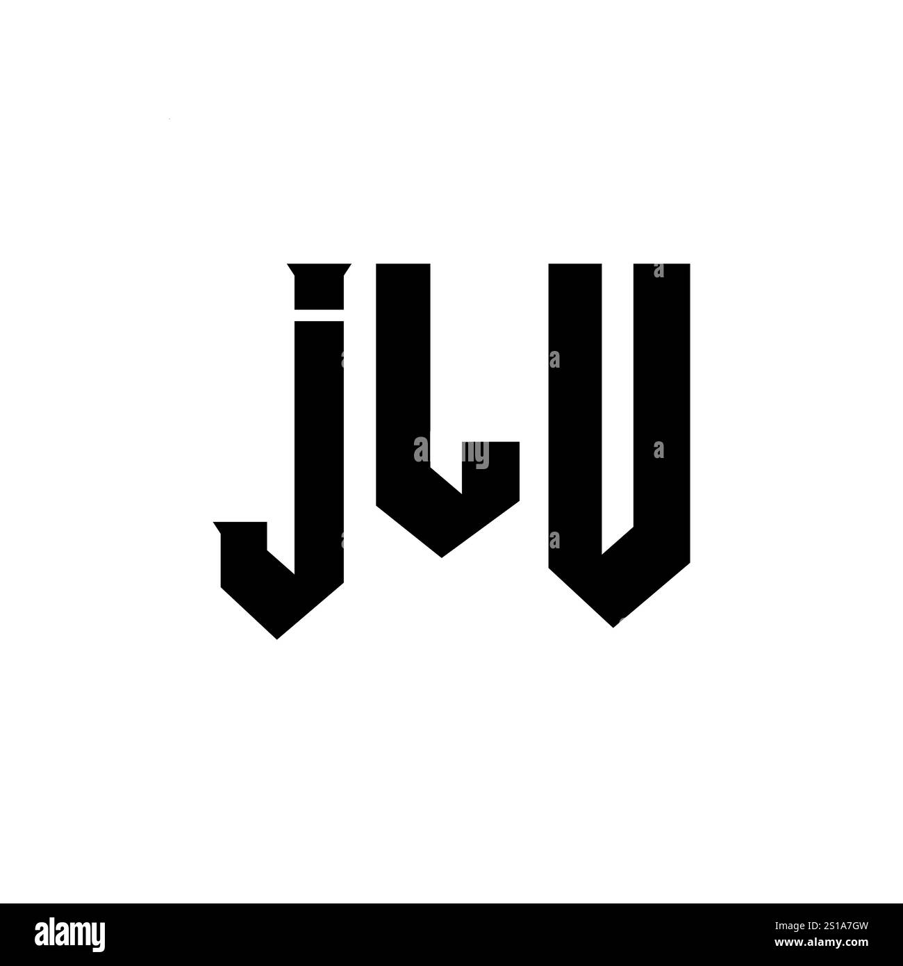 Jlu logo design Stock Vector Images - Alamy