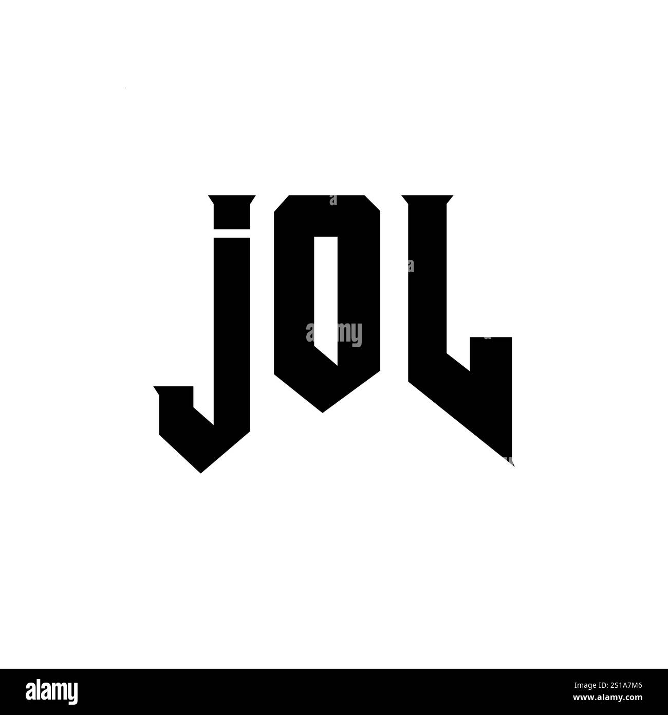JOL letter logo design for technology company. JOL logo design black and white color combination ...