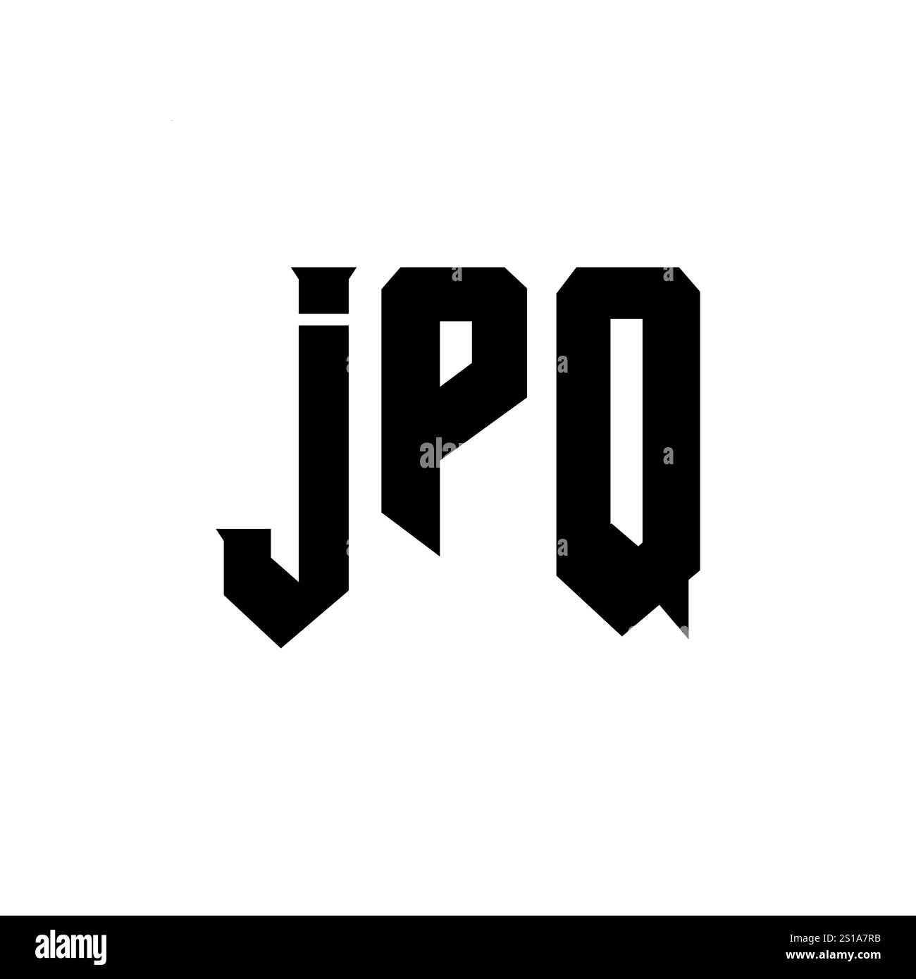 JPQ letter logo design for technology company. JPQ logo design black ...