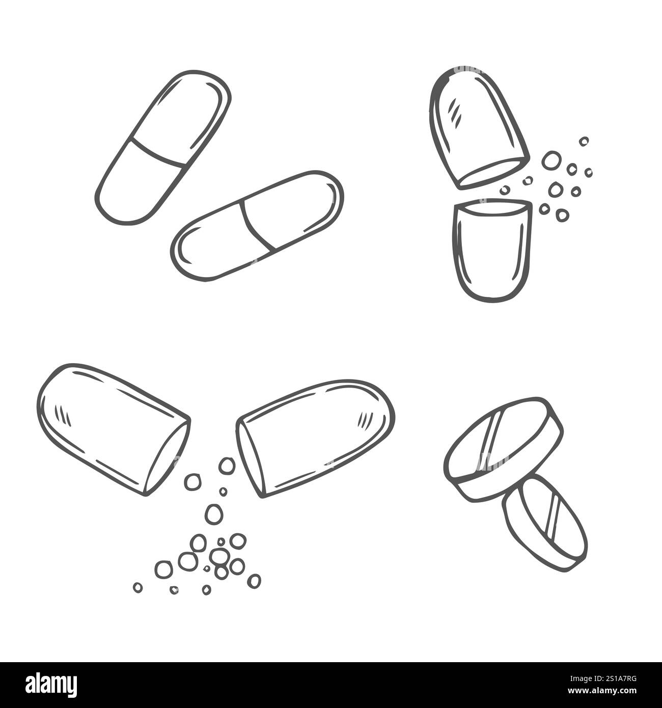 Pharmaceutical blister packs white tablets Stock Vector Images - Alamy