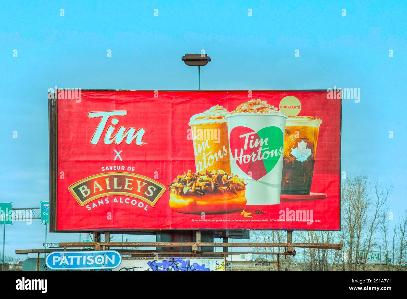 Tim Horton's Sign Stock Photo - Alamy