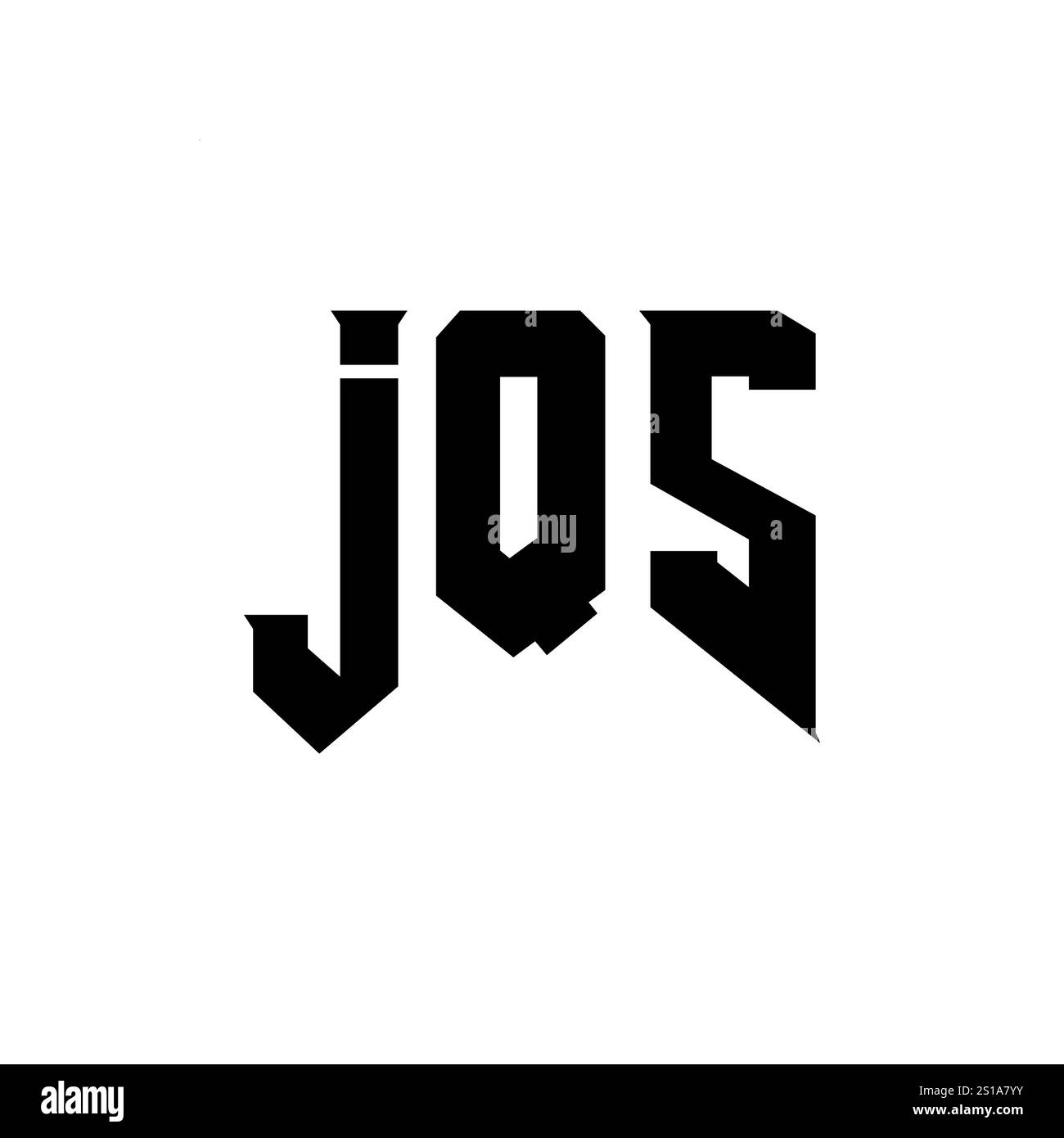 JQS letter logo design for technology company. JQS logo design black ...