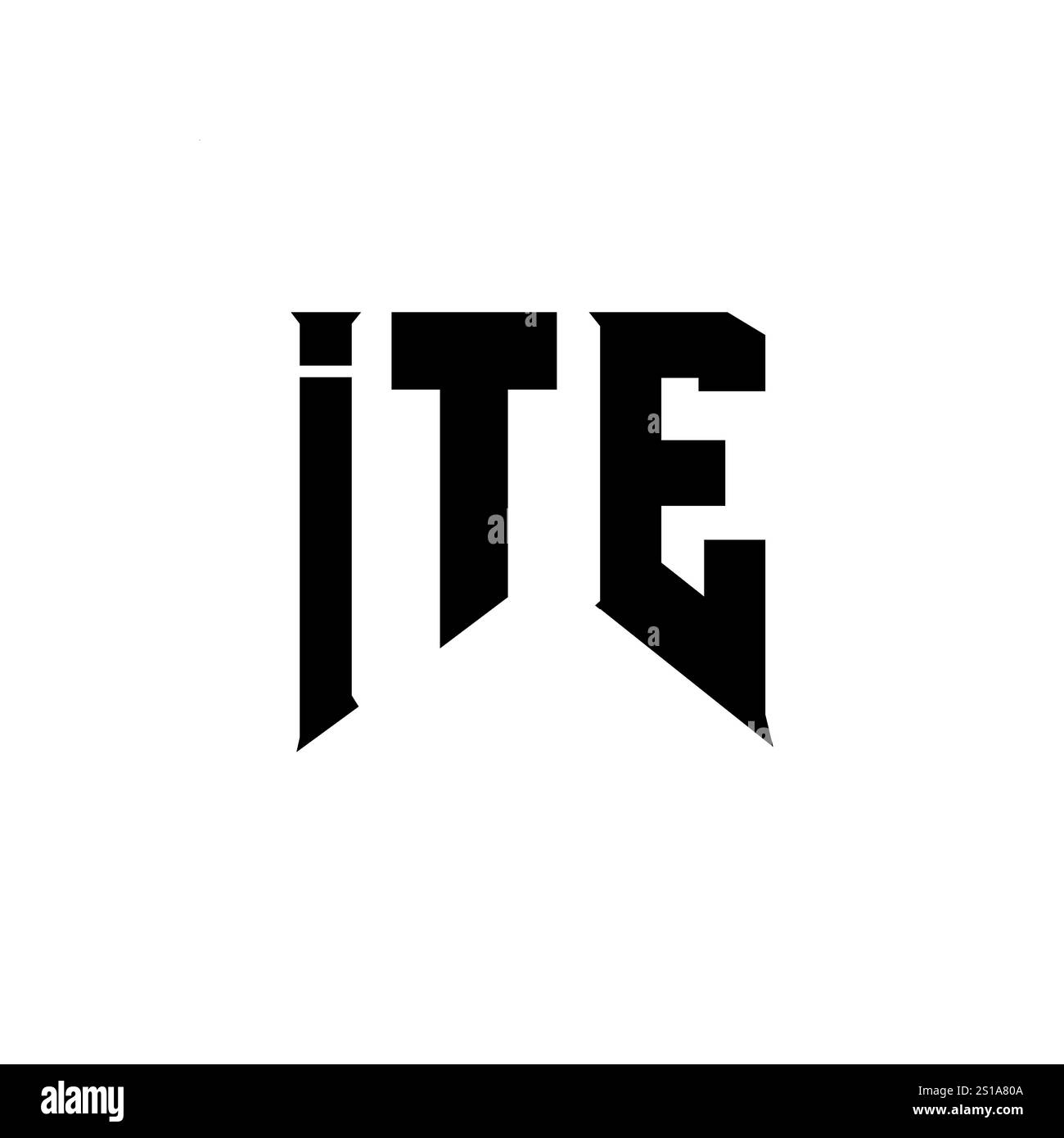 ITE letter logo design for technology company. ITE logo design black ...