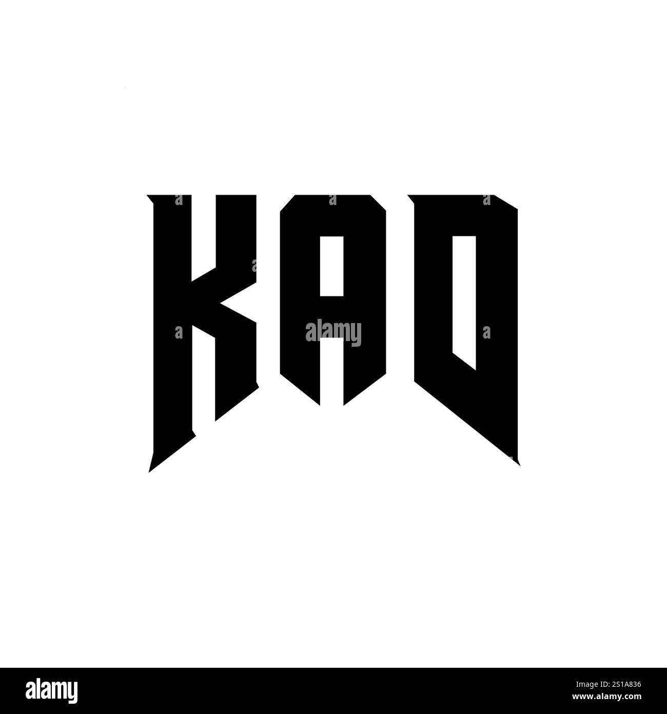 KAD letter logo design for technology company. KAD logo design black ...