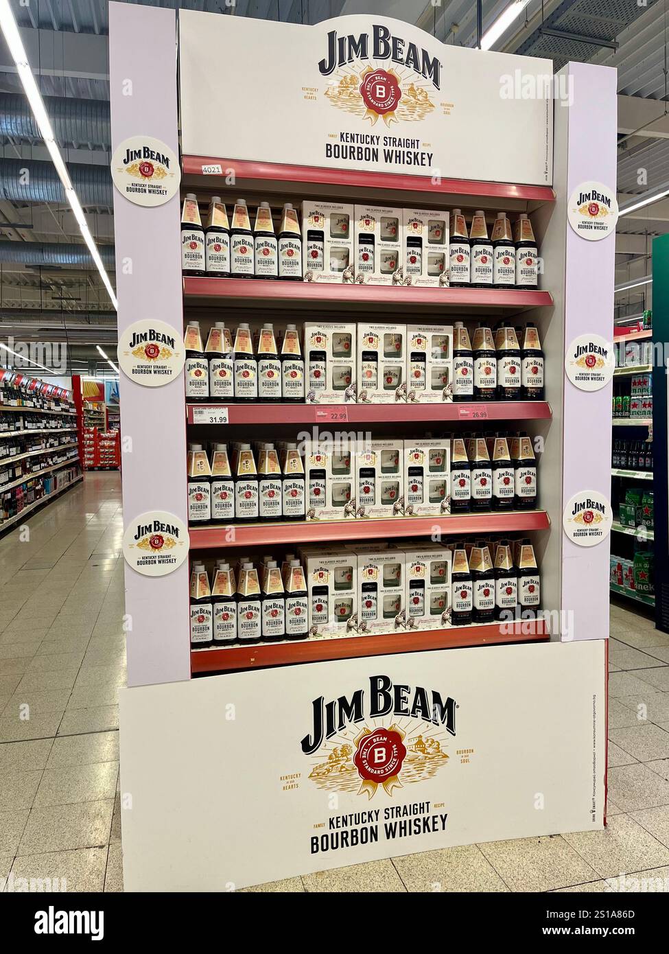 Jim Beam, supermarket, interior, promotion, promotions, promotional ...