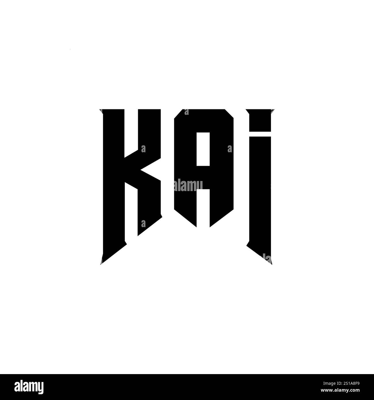 KAI letter logo design for technology company. KAI logo design black ...