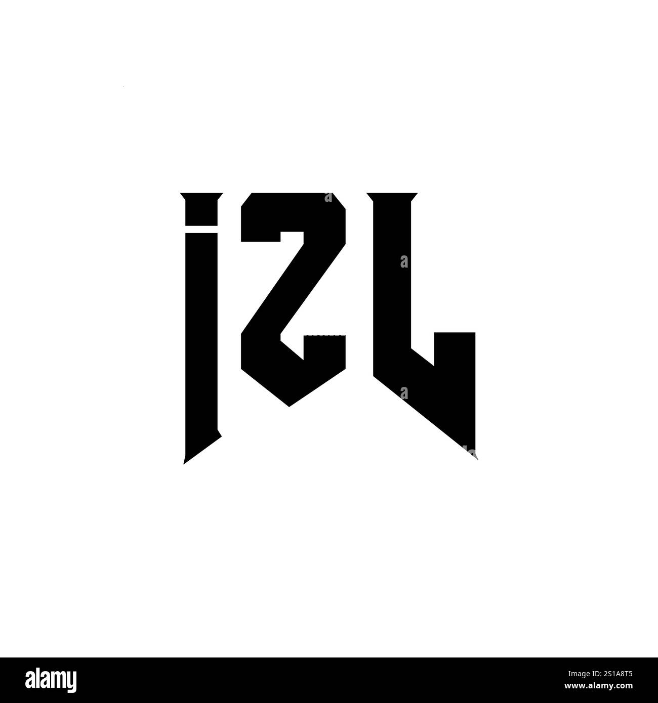 IZL letter logo design for technology company. IZL logo design black ...