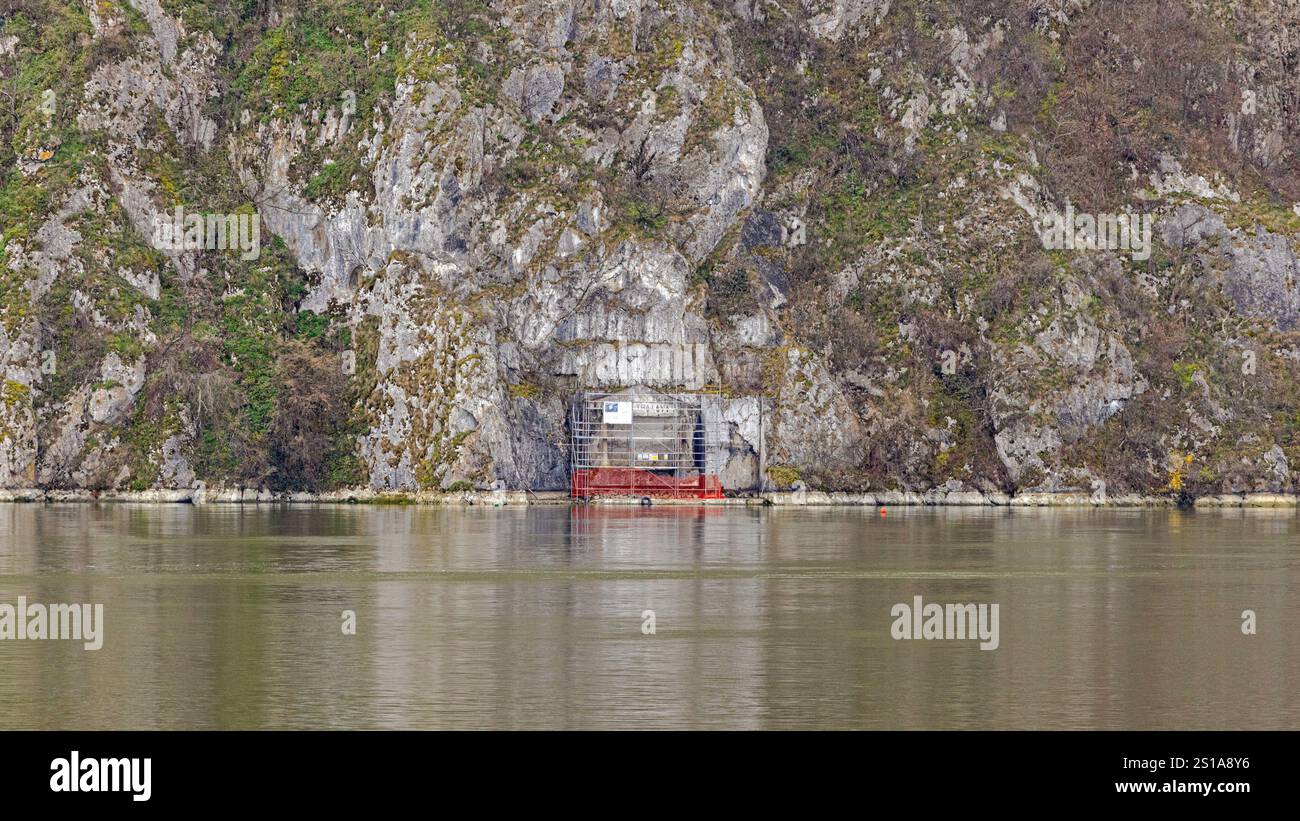Trajan Plaque Historic Landmark Roman Relic at Danube River Canyon ...