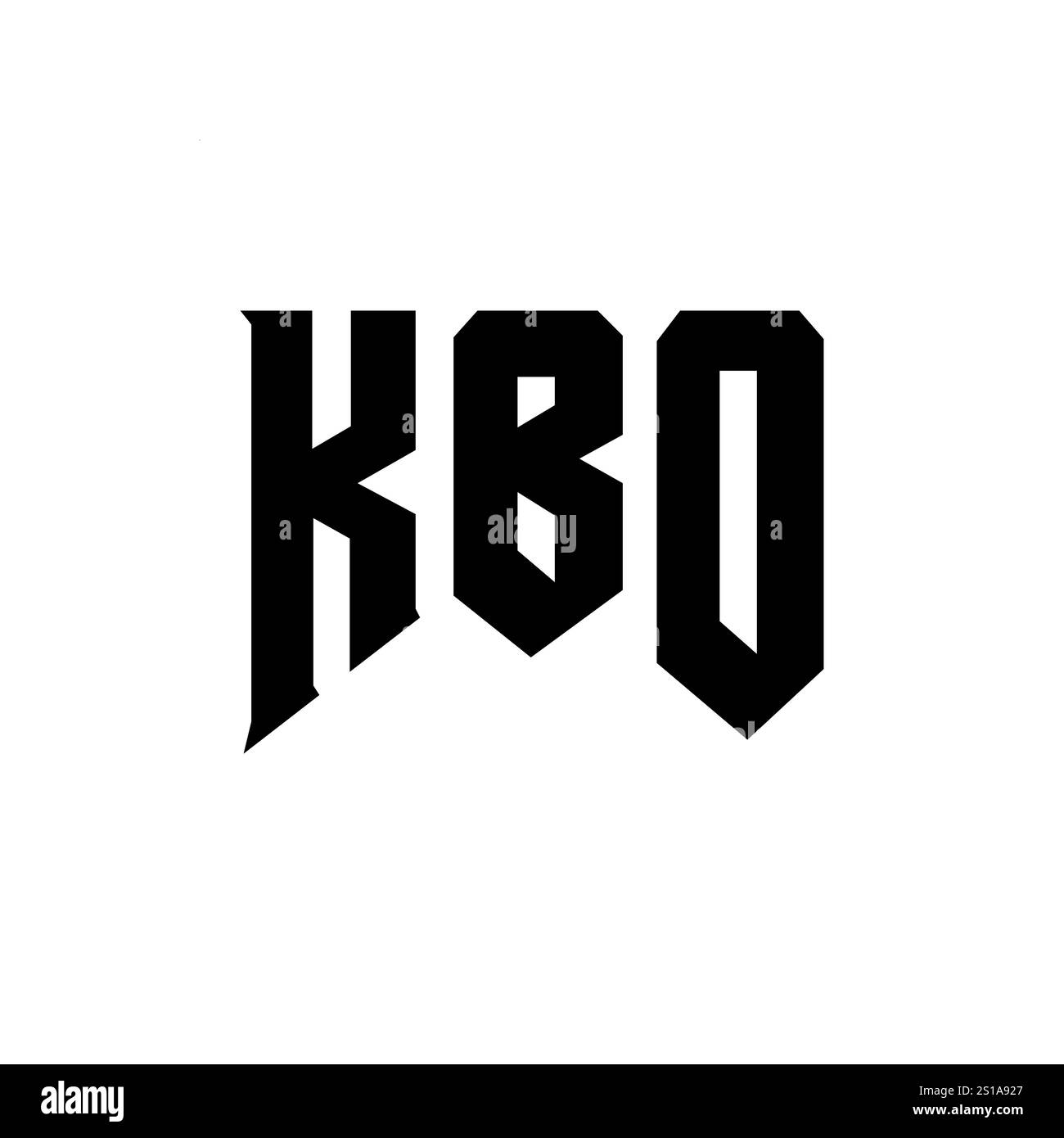KBO letter logo design for technology company. KBO logo design black ...