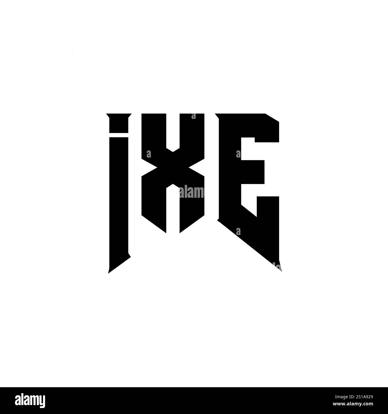 Ixe logo design hi-res stock photography and images - Alamy