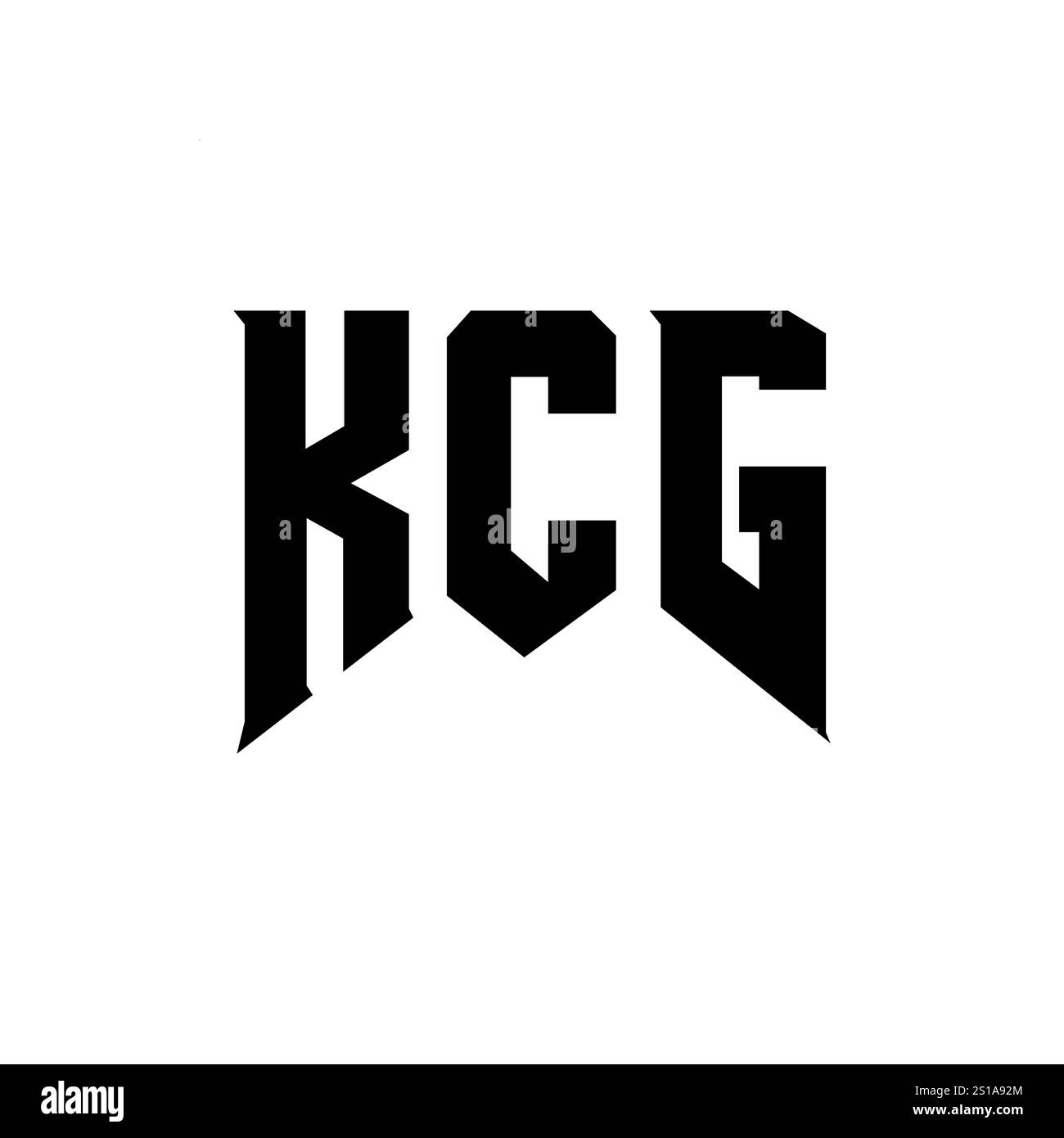 KCG letter logo design for technology company. KCG logo design black and white color combination ...