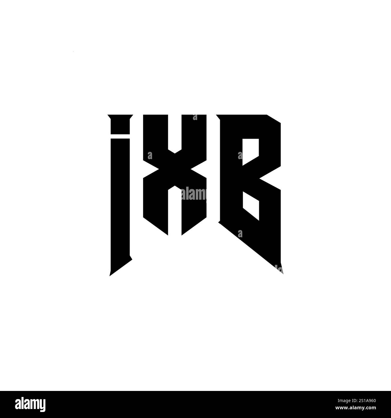 IXB letter logo design for technology company. IXB logo design black ...
