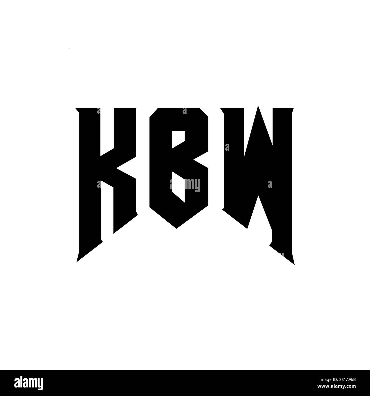 KBW letter logo design for technology company. KBW logo design black ...
